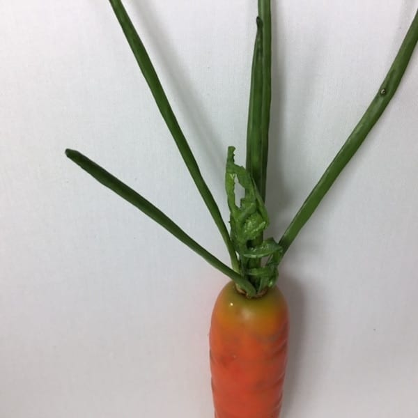 Naturtro gulerod med top - Super dekorativ kunstig gulerod - Dekolagersalg