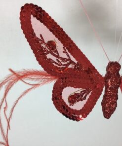 Sommerfugl i sort - Med snor til ophæng - Dekolagersalg