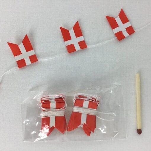 Lille mini flag ranke - 2stk samlet i mini størrelse - Dekolagersalg